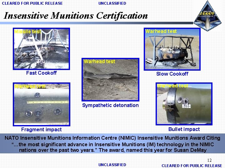 CLEARED FOR PUBLIC RELEASE UNCLASSIFIED FOR OFFICIAL USE