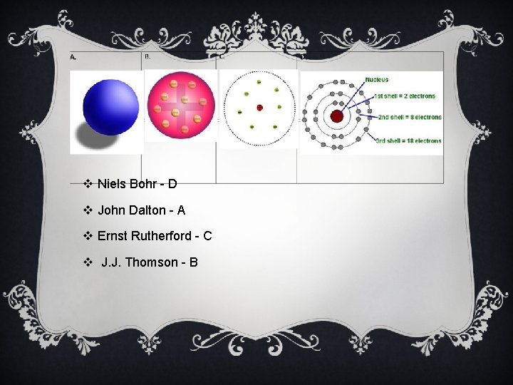HISTORY OF THE ATOMIC MODEL Review for Quiz