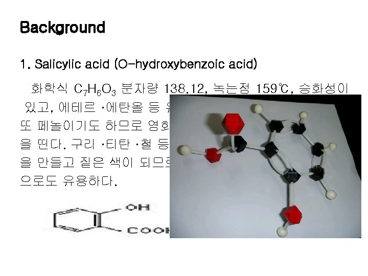 Salicylate Detection By Complexation with Iron and Optical
