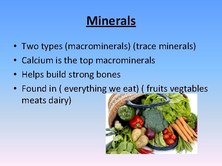 Essential nutrients Nick Narod Computers 8 Carbohydrates Major