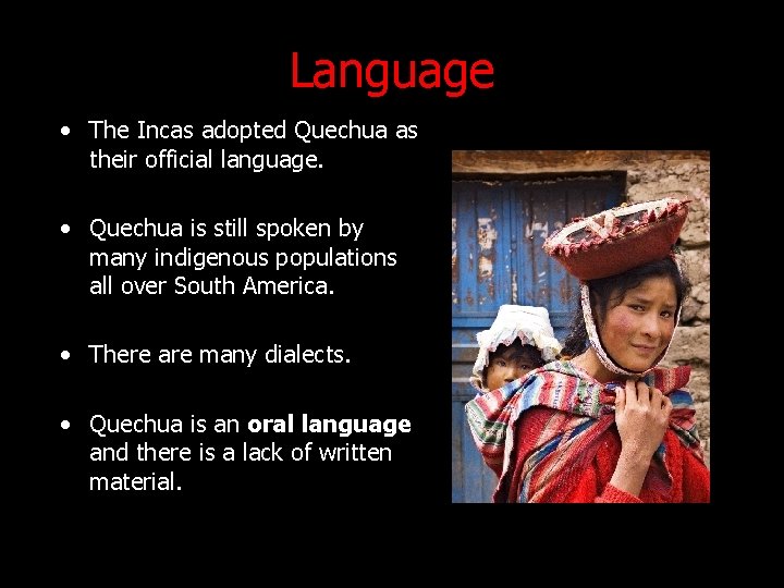 The Inca Janet Castaneda Allison Myra Ruiz Norman