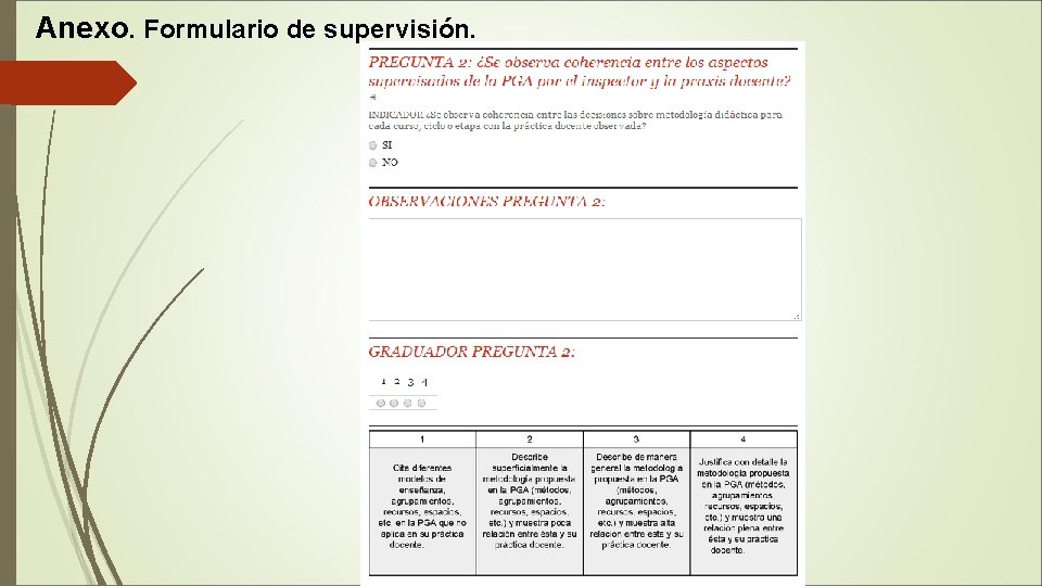 PROTOCOLO DE SUPERVISIN 1 Objetivos de la Supervisin