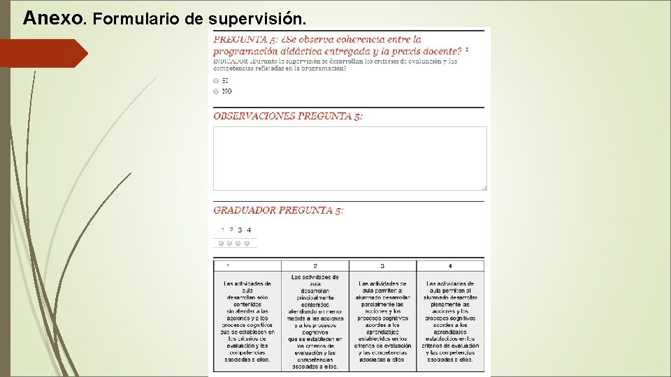 PROTOCOLO DE SUPERVISIN 1 Objetivos de la Supervisin