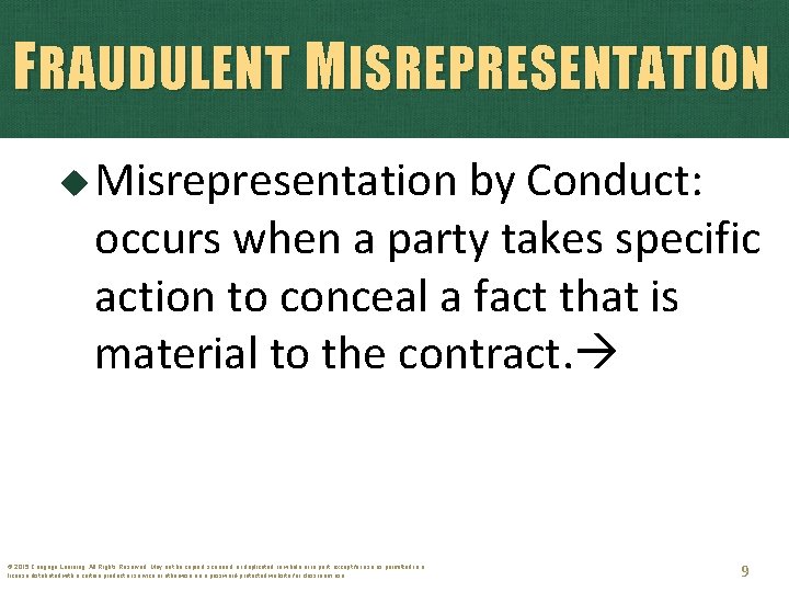 CLARKSON MILLER CROSS CHAPTER 15 CONTRACTS MISTAKES FRAUD