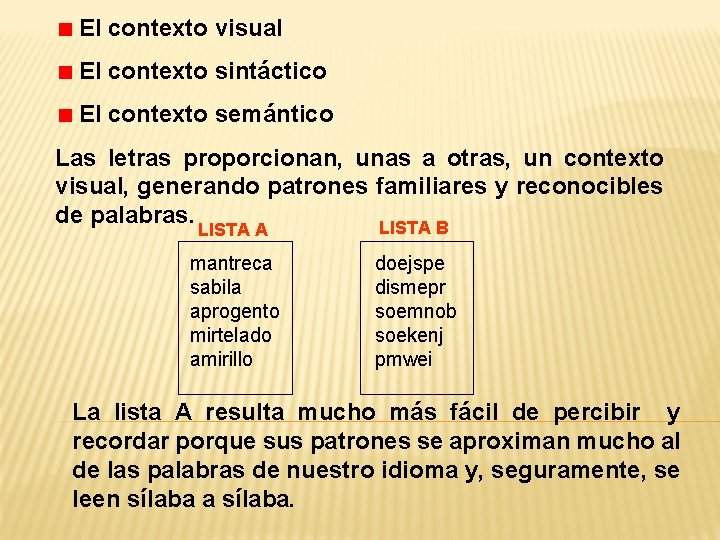 TEMA 1 LOS PROCESOS COGNITIVOS DE LA LECTURA
