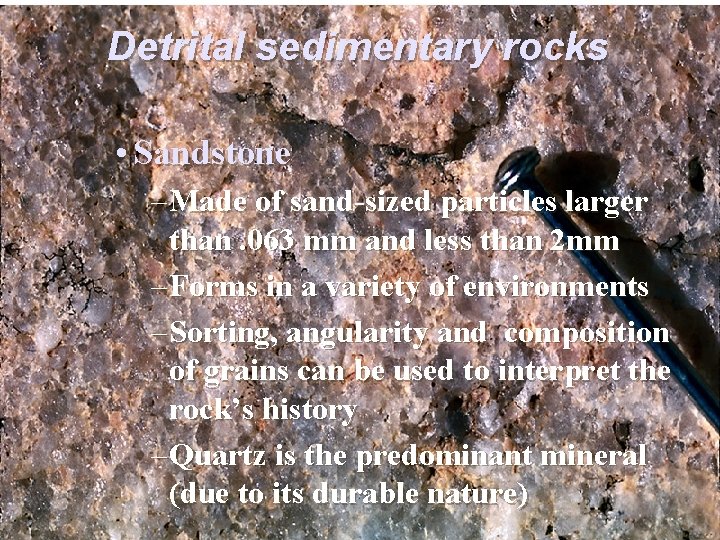 Lecture 6 7 Sedimentary and Metamorphic Rocks Part