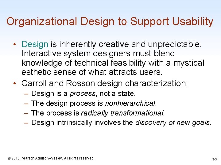 CHAPTER 3 Managing Design Processes Designing the User