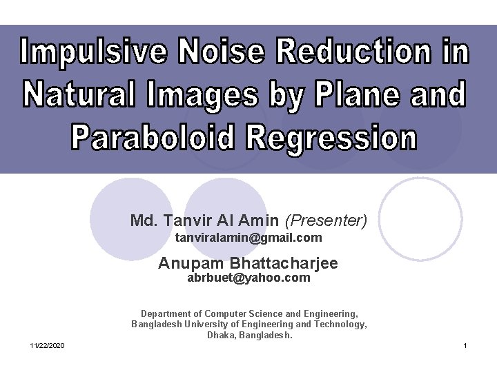 Md Tanvir Al Amin Presenter tanviralamingmail com Anupam