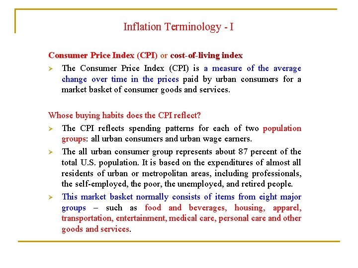 EQUIVALENCE CALCULATIONS UNDER INFLATION CHAPTER 4 Inflation and