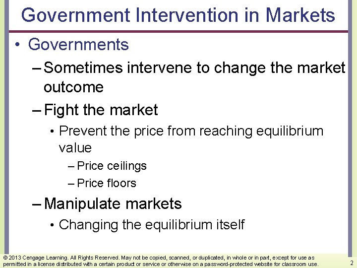 CHAPTER Working with Supply and Demand Power Point
