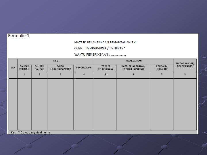 Rencana Pemantauan Lingkungan RPL dan Rencana Pengelolaan Lingkungan