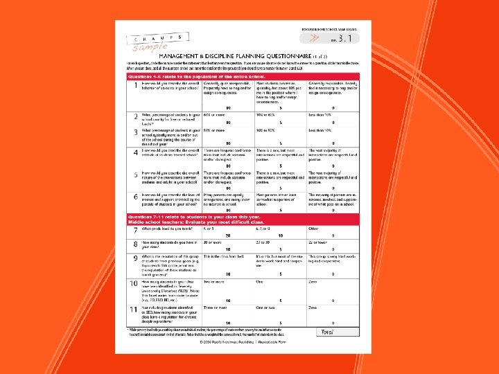 CHAMPS A Proactive Positive Approach to Classroom Management