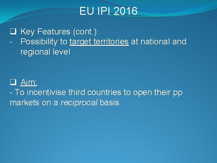 The EU International Procurement Instrument in the Age
