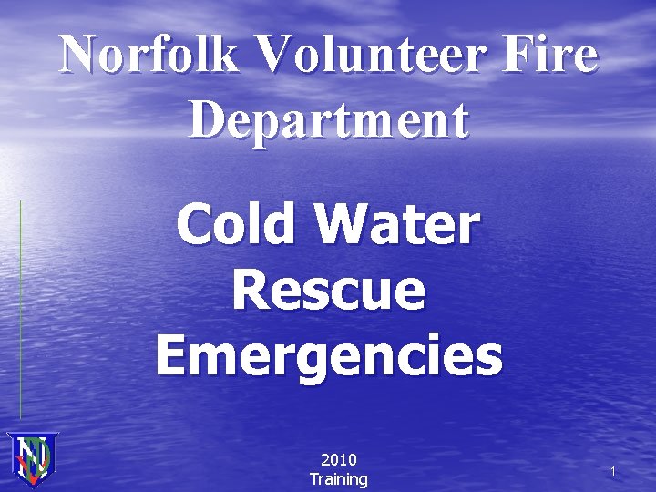Norfolk Volunteer Fire Department Cold Water Rescue Emergencies
