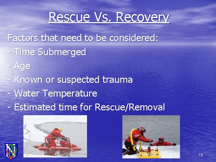 Norfolk Volunteer Fire Department Cold Water Rescue Emergencies