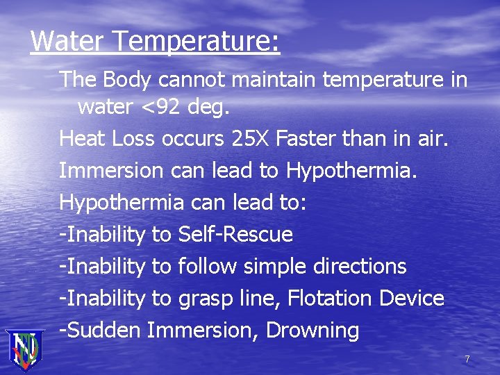 Norfolk Volunteer Fire Department Cold Water Rescue Emergencies