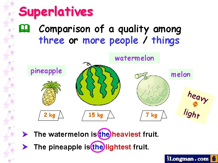 Comparatives Superlatives Chapters 3 5 Book 4 A