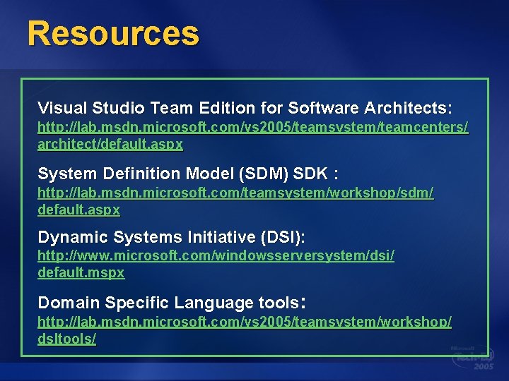 DEV 365 Visual Studio Team Edition for Software