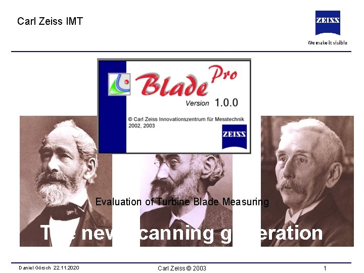 Carl Zeiss IMT Evaluation of Turbine Blade Measuring
