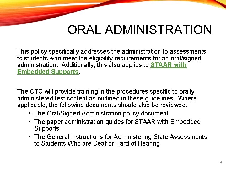 2019 ORALSIGNED ADMINISTRATION GUIDELINES Assessment Accountability 1 ...