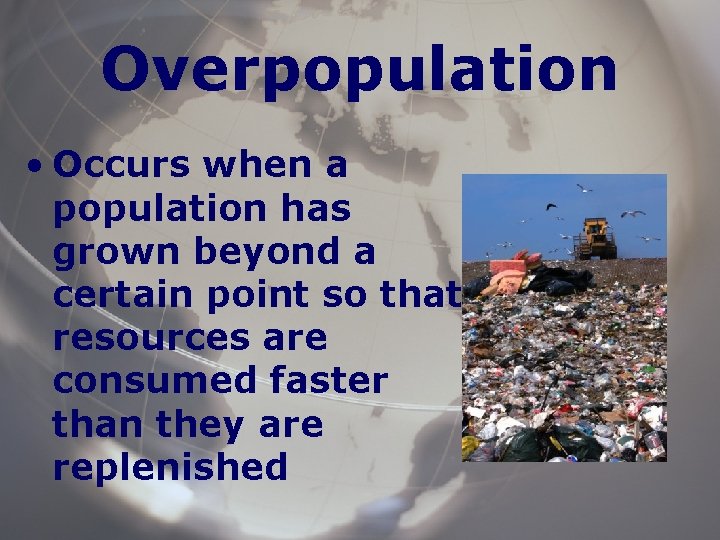 Sustainability vs Growth Is overpopulation a problem Overpopulation