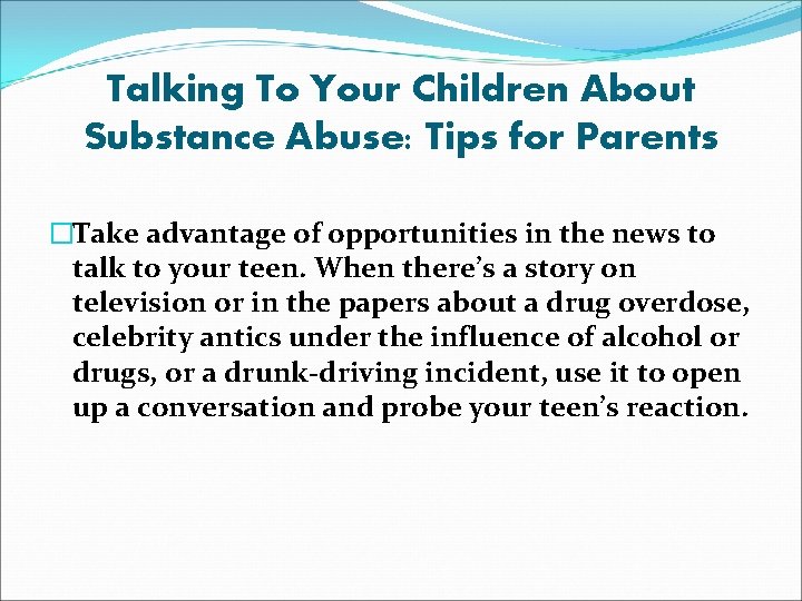 How to Talk to Your Child About Drugs