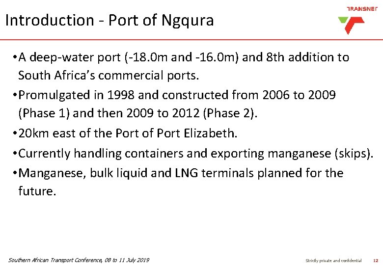 COPE LEVELS IN MODERN PORTS A Case Study