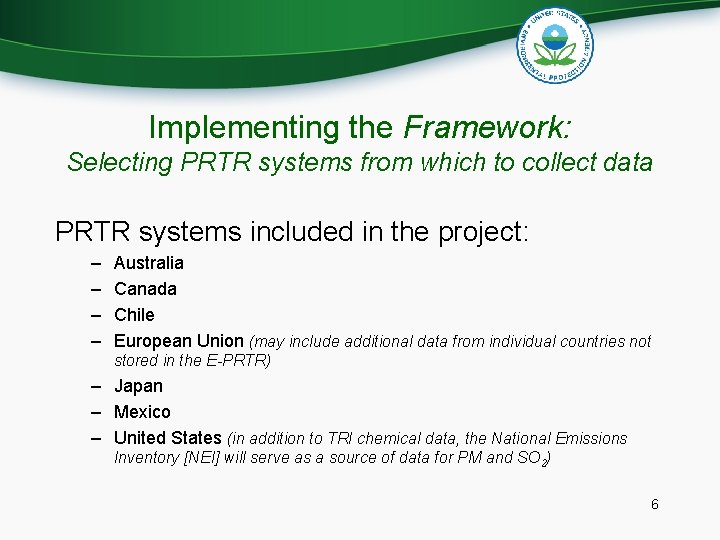 Application of Pollutant Release and Transfer Register Data