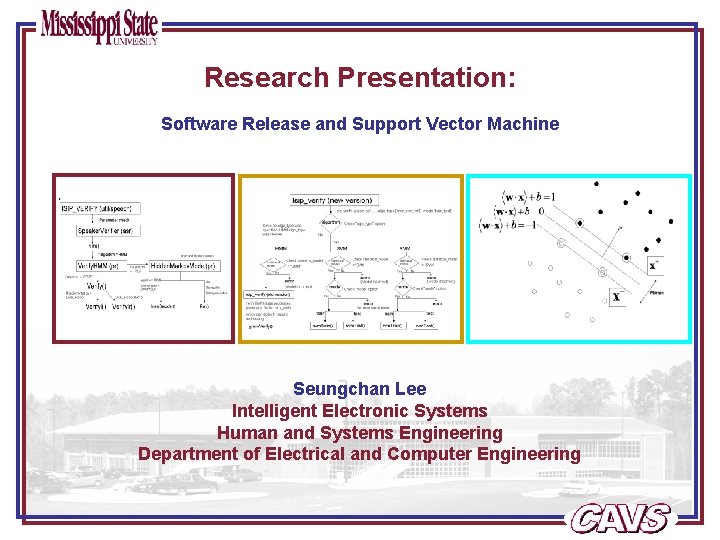 Research Presentation Software Release and Support Vector Machine