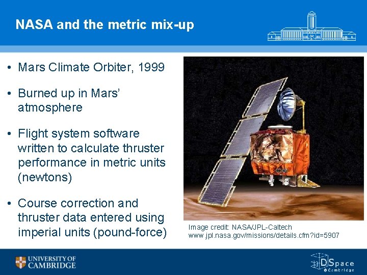 Cambridge University Library Documentation Anna Collins DSpaceCambridge ...