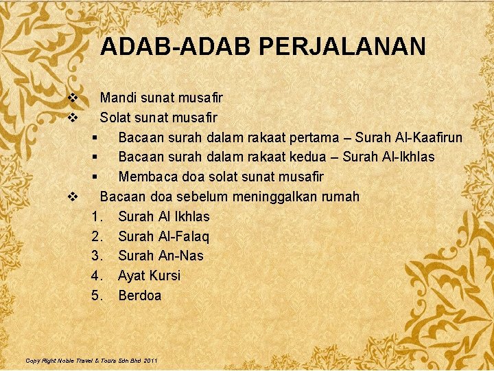 KURSUS UMRAH NOBLE TRAVEL TOURS SDN BHD Copy