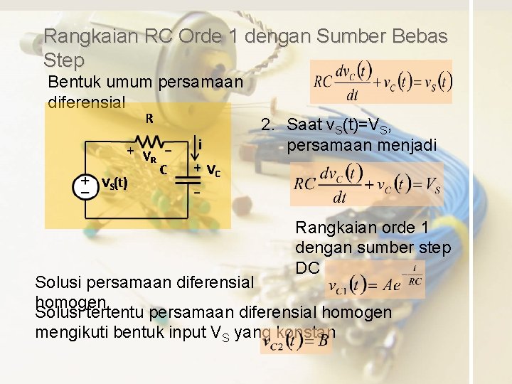 Rangkaian Orde 1 dengan Sumber Bebas Umum Pengantar
