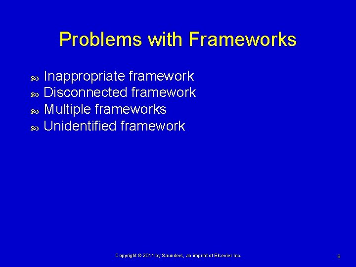 Chapter 7 Understanding Theory and Research Frameworks Copyright