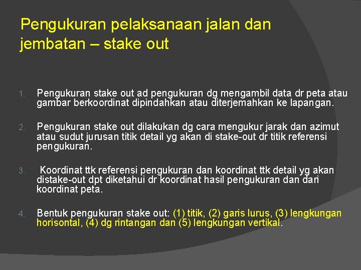 PELAKSANAAN SURVEY TOPOGRAFI Persiapan bahan peralatan dan administrasi