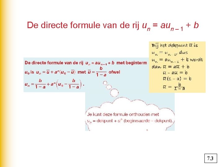 havovwo D Samenvatting Hoofdstuk 7 Getallenrijen Een recursieve