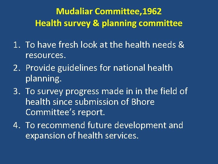 Health Planning in India Dr Abhay Nirgude Professor