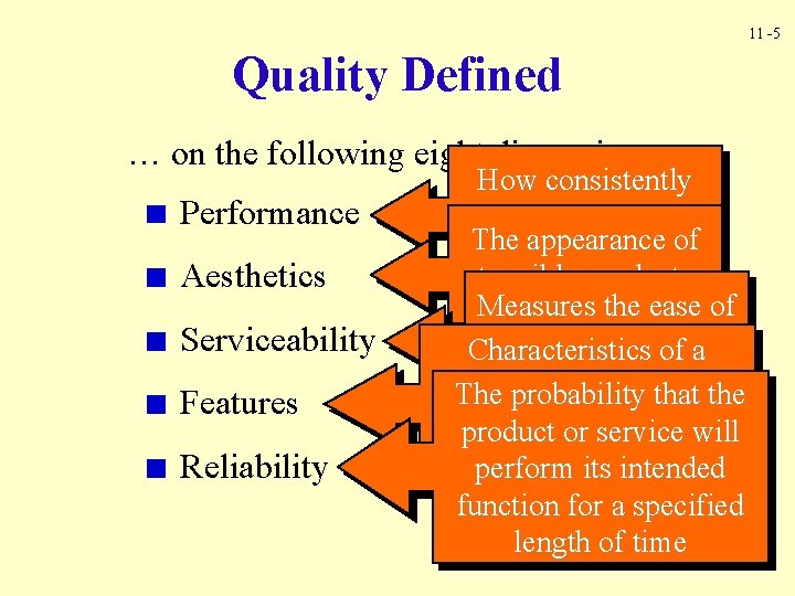 11 1 CHAPTER Quality Costs and Productivity Measurement