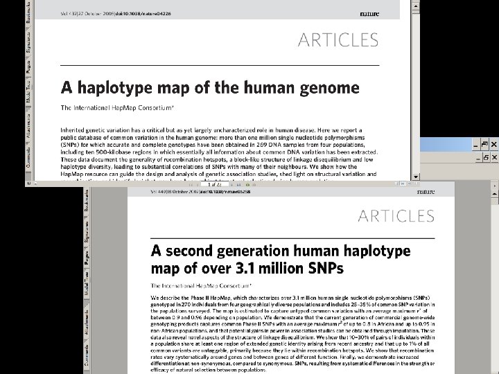 The International Hap Map Project a Rich Resource