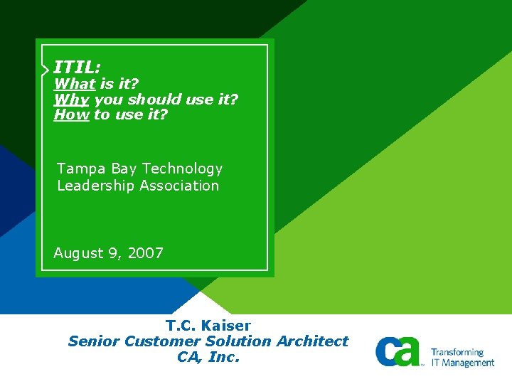 ITIL What is it Why you should use