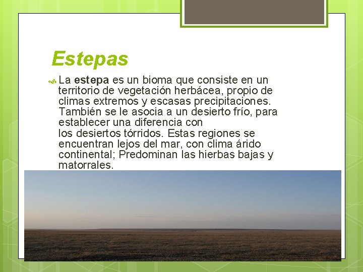 LOS BIOMAS 2 o ms ecosistemas compartiendo una