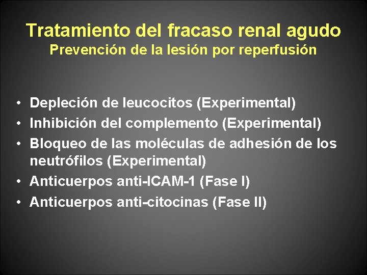 Fracaso renal agudo Dr J Lpez Martnez Hospital