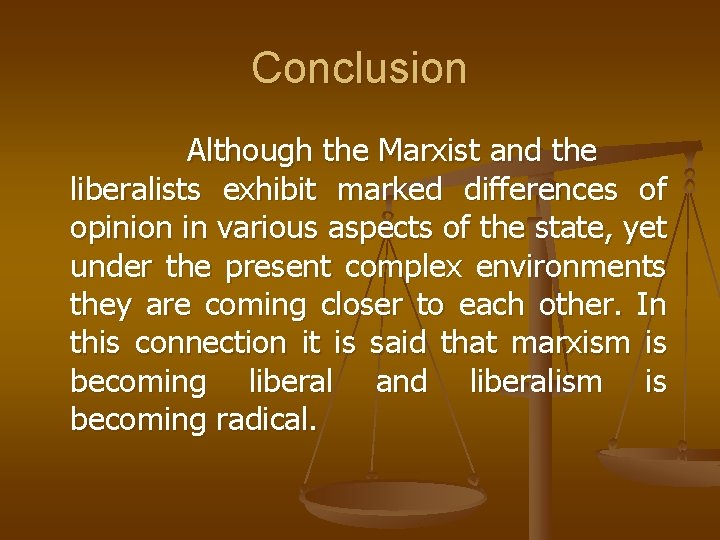 Liberal view point about the state This theory