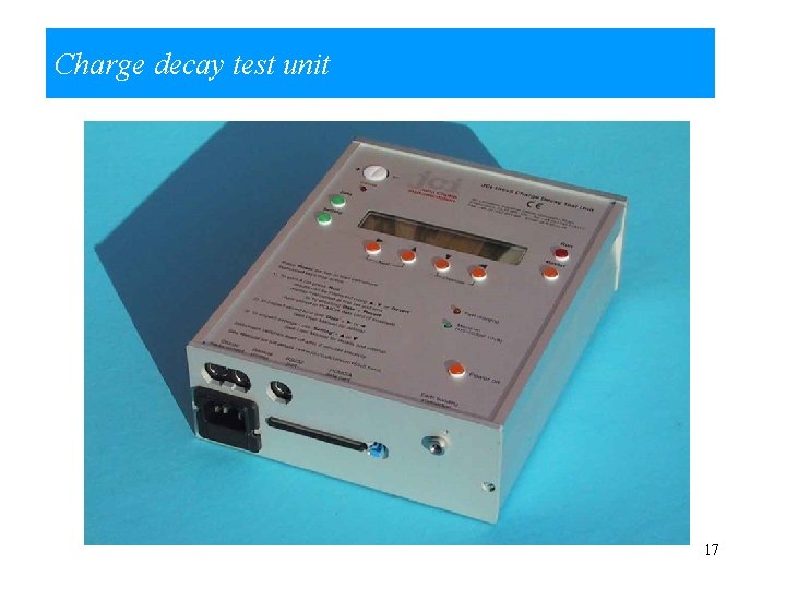 ELECTROSTATIC SAFETY DURING SOLVENT EXTRACTION John Chubb Instrumentation