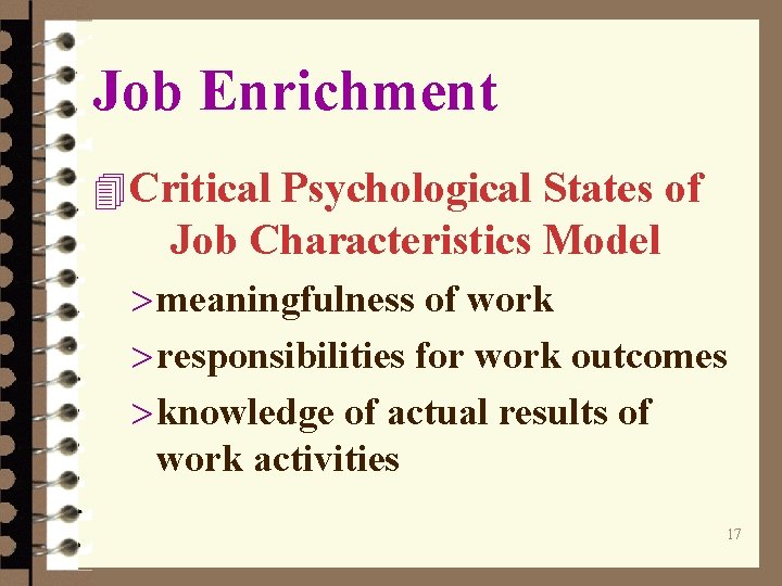 Chapter 15 Individual Performance and Job Design 4