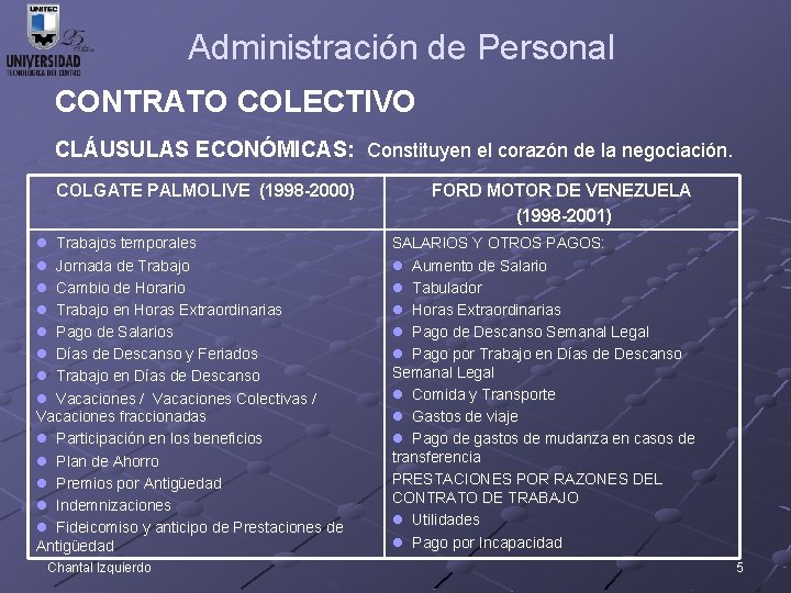 Administracin de Personal SESIN 8 Polticas sobre Beneficios
