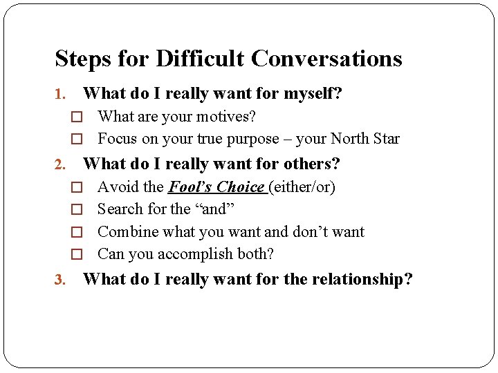 START WITH HEART Crucial Conversations Chapter 3 by