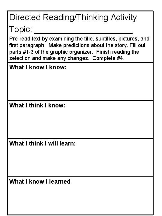 Graphic Organizers By Jacqueline Mc Cann Middle GA