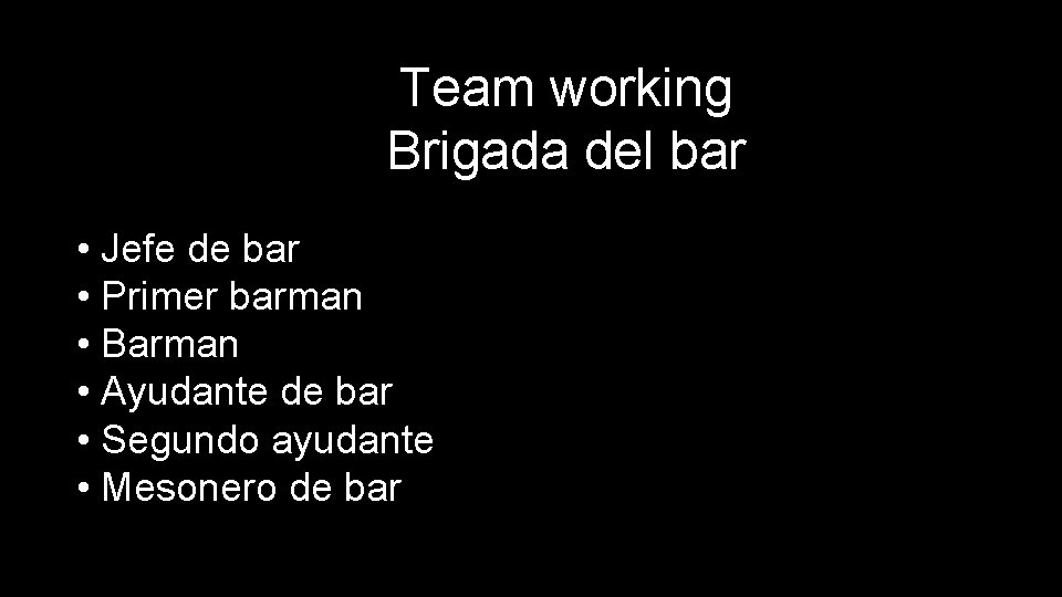 Curso De Bartender Profesional Historia del bar Declogo