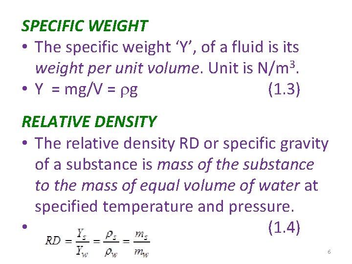 MCE 205 FLUID MECHANICS I 3 UNITS PREPARED