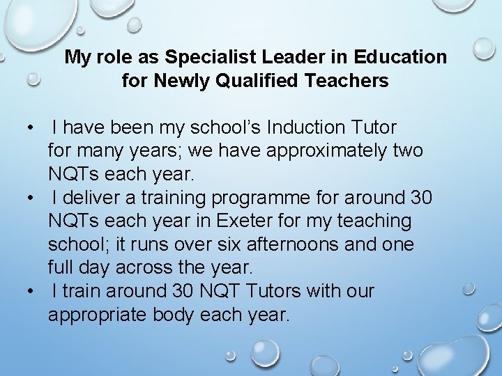 Emma Slaven An overview of teacher induction in